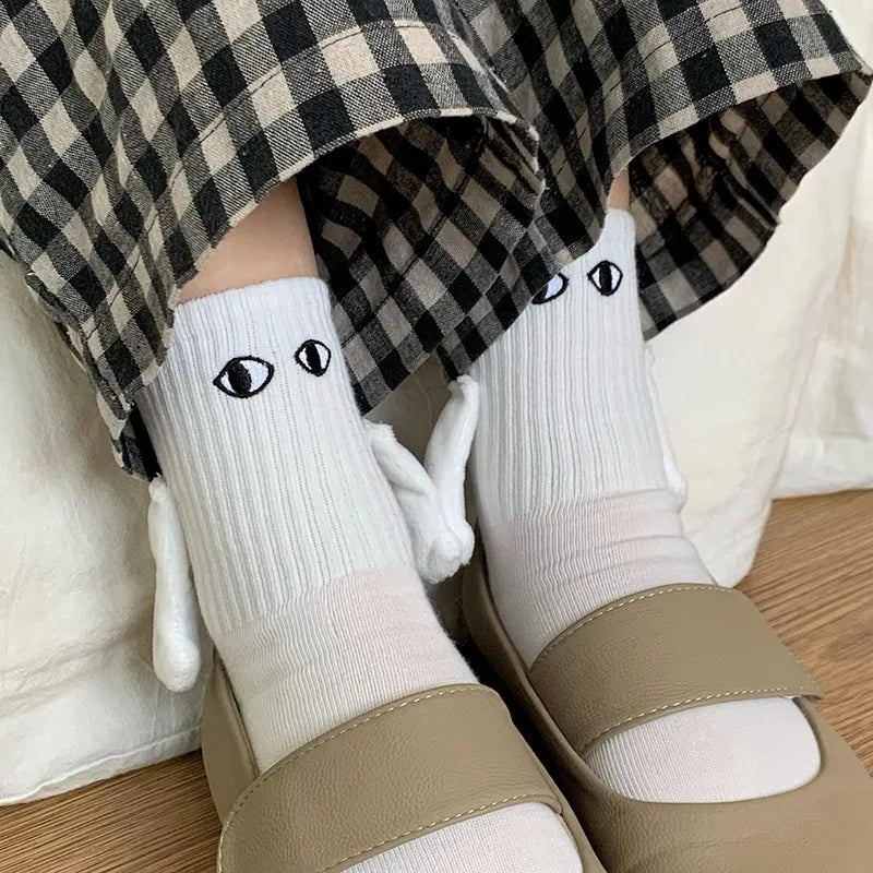 Magnetic Hand Cartoon Eyes Socks – DAXUEN