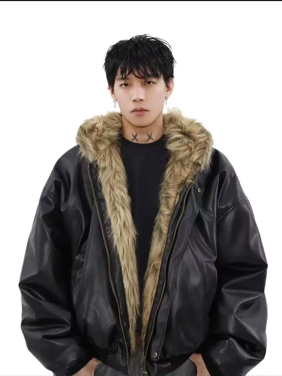 Reversible Luxury Double Face Faux Fur Hooded Jacket – DAXUEN
