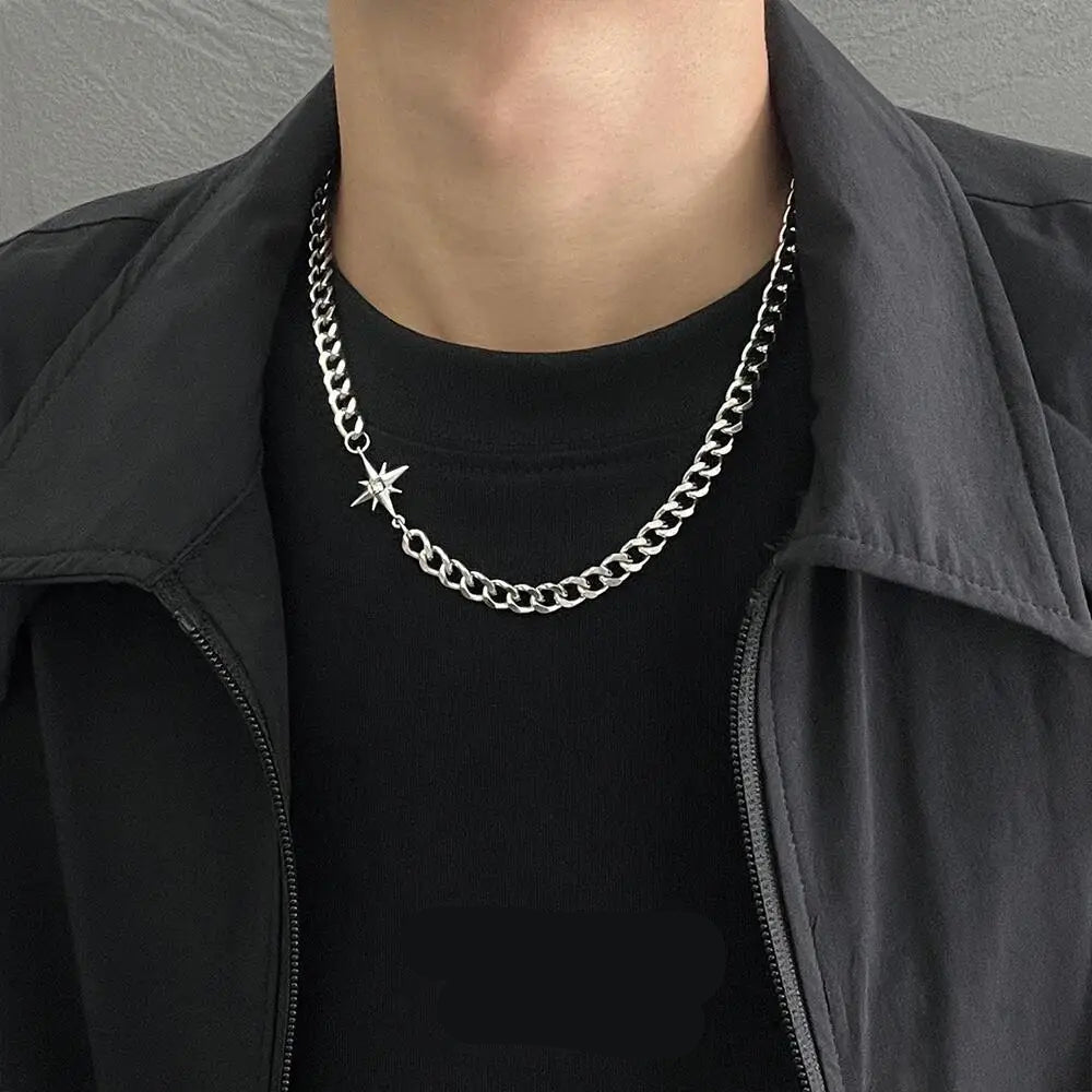 Cuban Link Titanium Steel Chain Necklace – DAXUEN