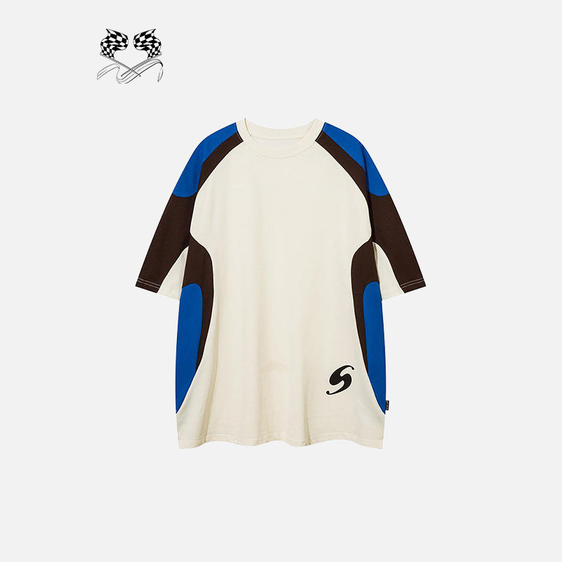 Sports Color Contrast Oversized T-shirt – DAXUEN