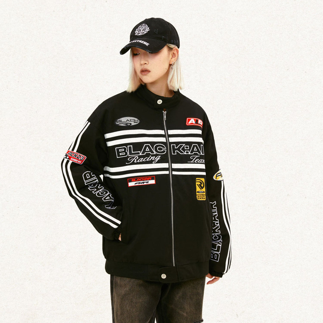 Motorsports Embroidered Racing Jacket – DAXUEN