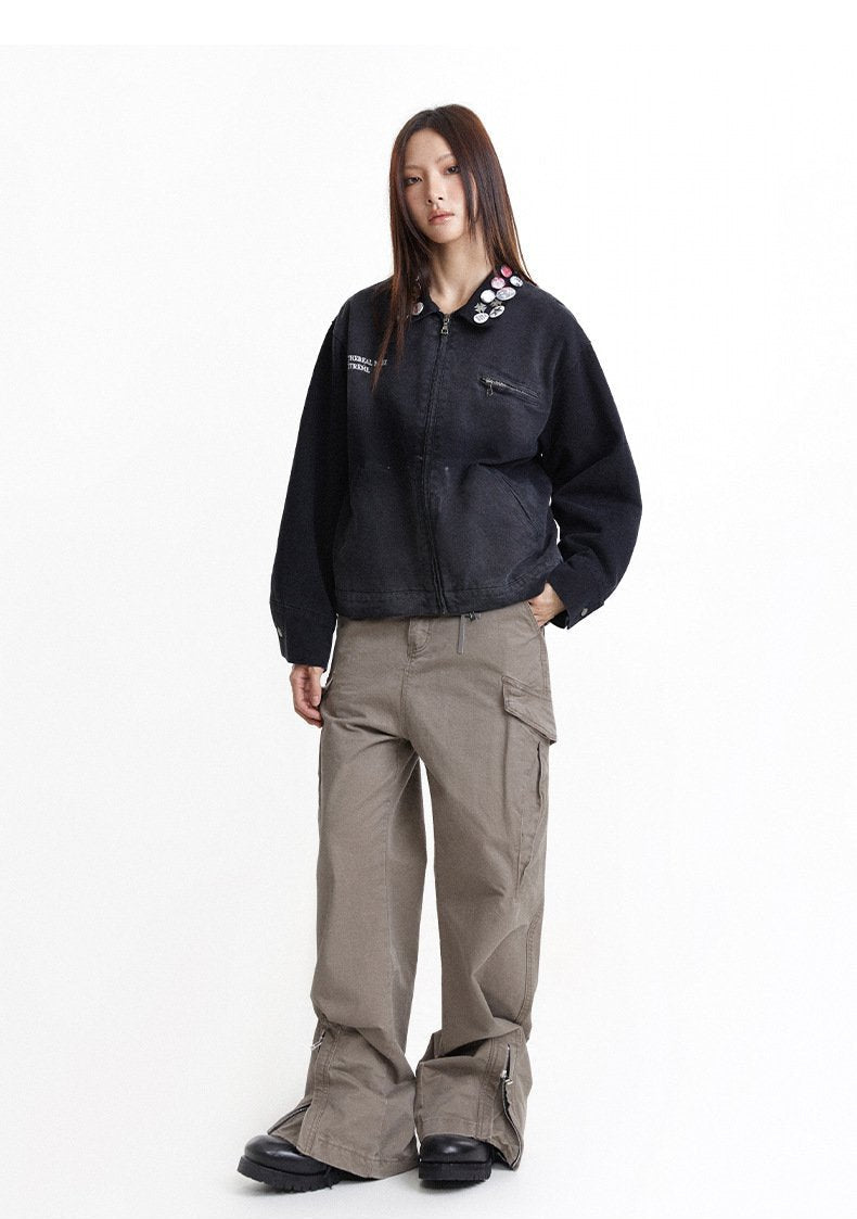 Y2K Urban Shadow Denim Jacket – DAXUEN