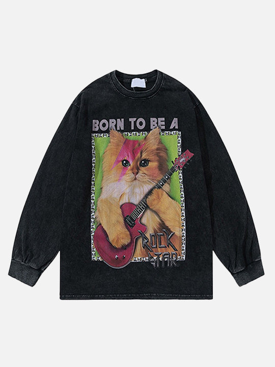 Born To Be A Rock Star Long Sleeve T-shirt – DAXUEN