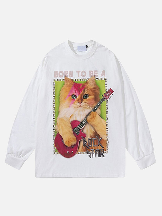 Born To Be A Rock Star Long Sleeve T-shirt – DAXUEN