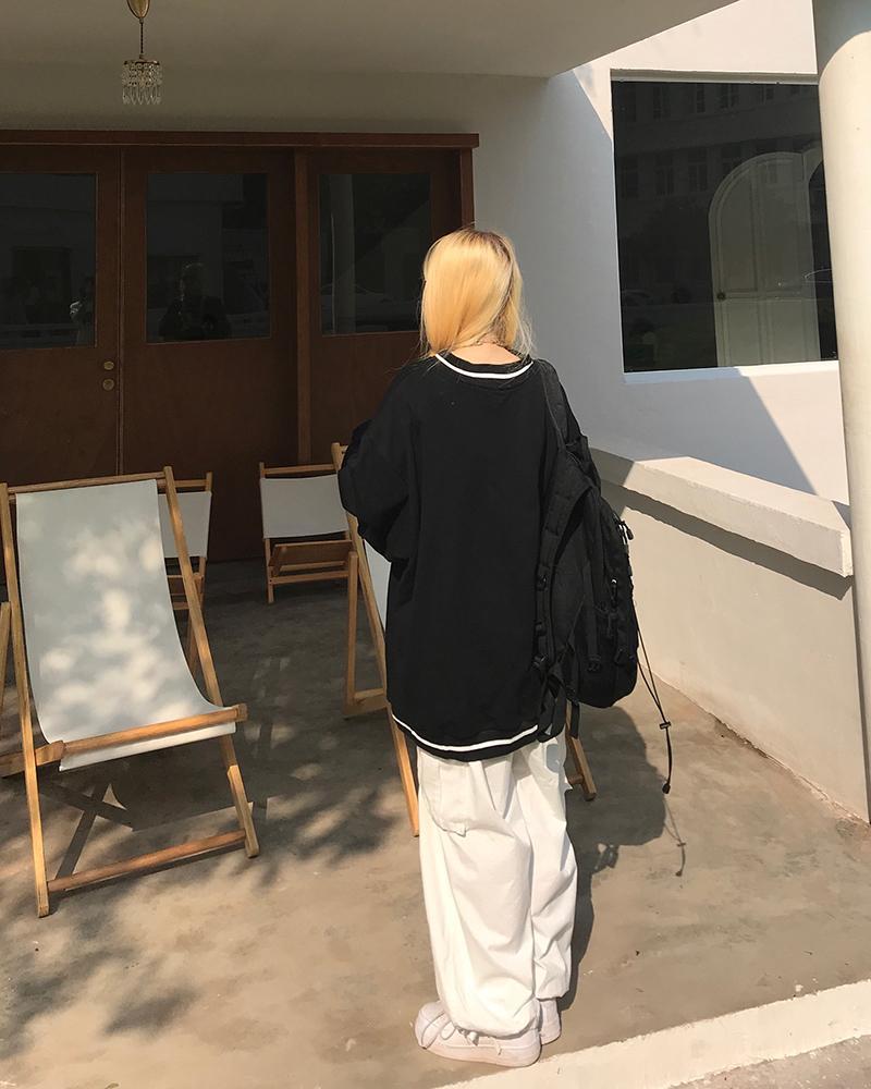 Y2K V-neck Sweatshirt – DAXUEN