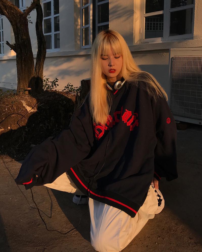 Y2K V-neck Sweatshirt – DAXUEN