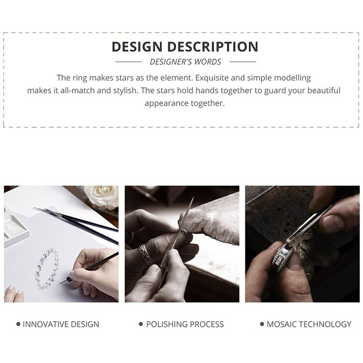 Star Silver Ring – DAXUEN