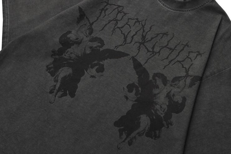 Suffocation Dark Angels Oversized T-shirt – DAXUEN