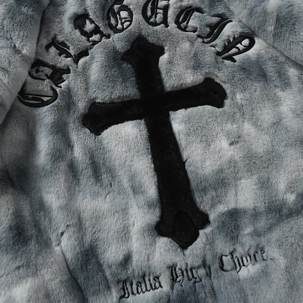 Fur Letters Jacket – DAXUEN